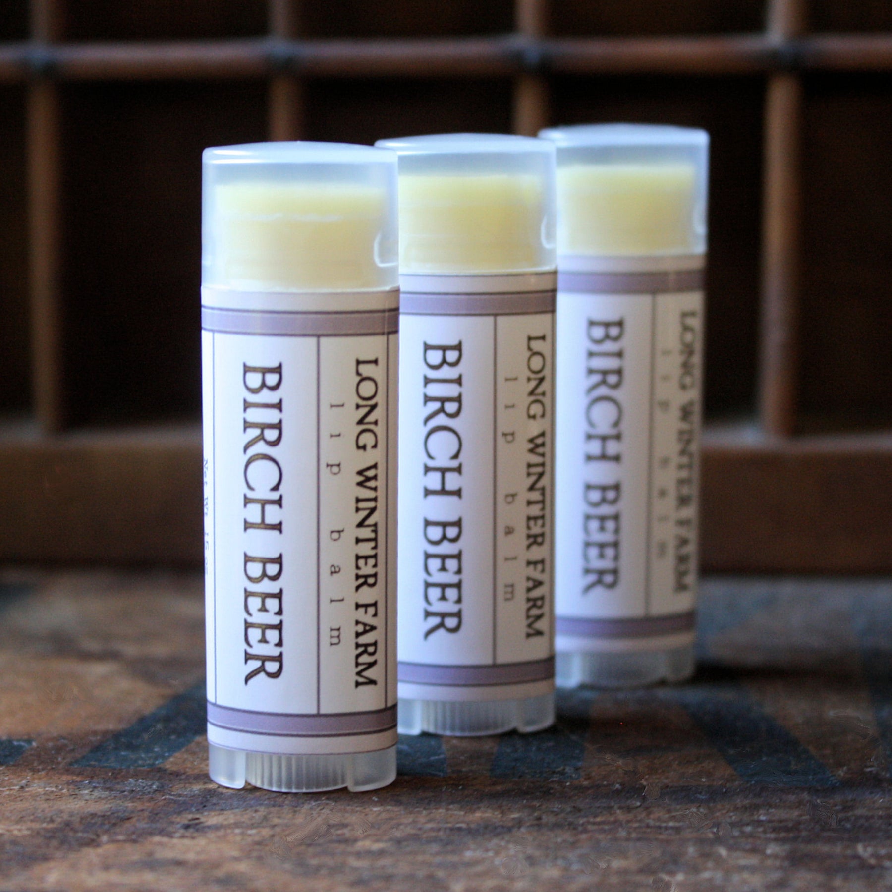 Birch Beer Lip Balm – Long Winter Soap Co.