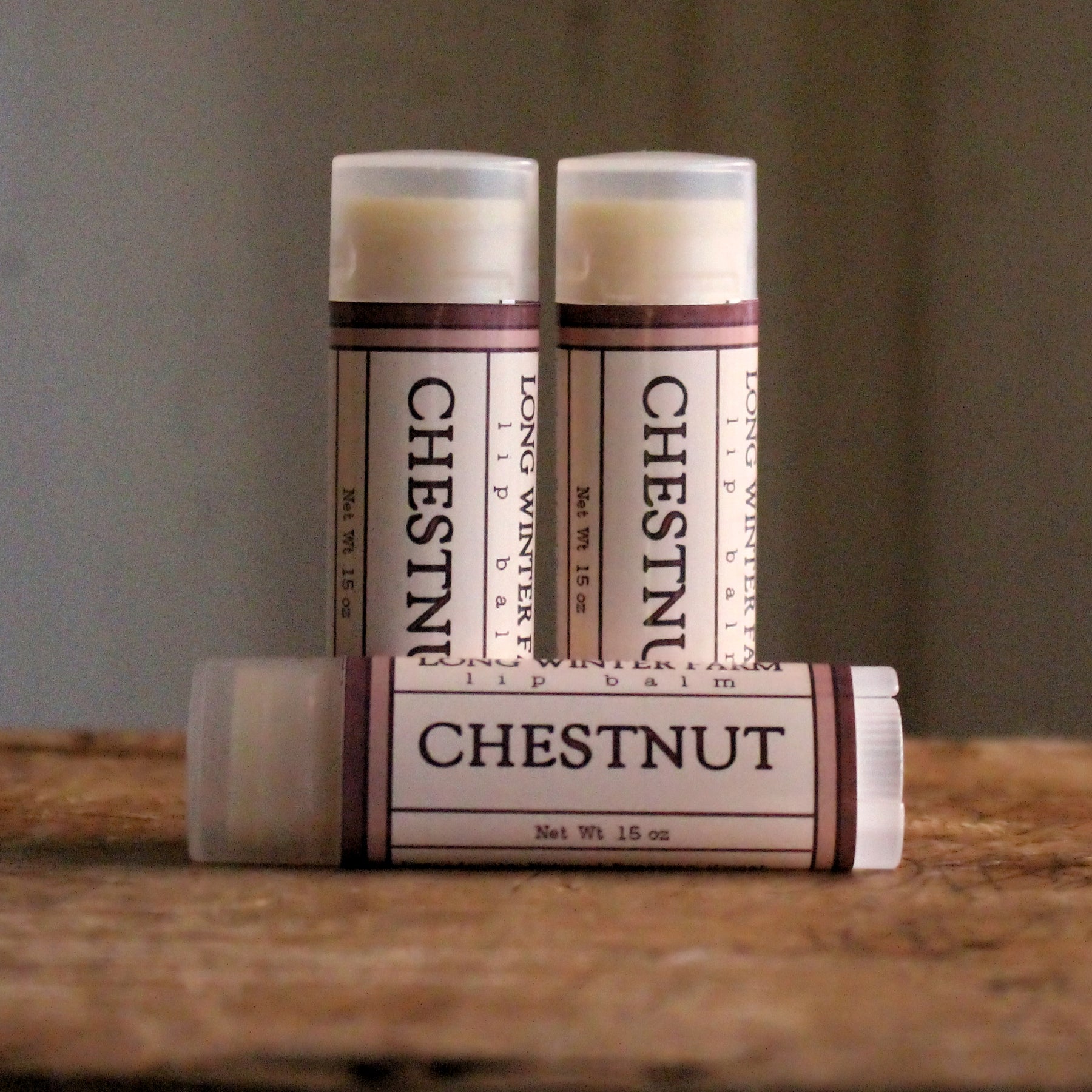 Chestnut Lip Balm – Long Winter Soap Co.