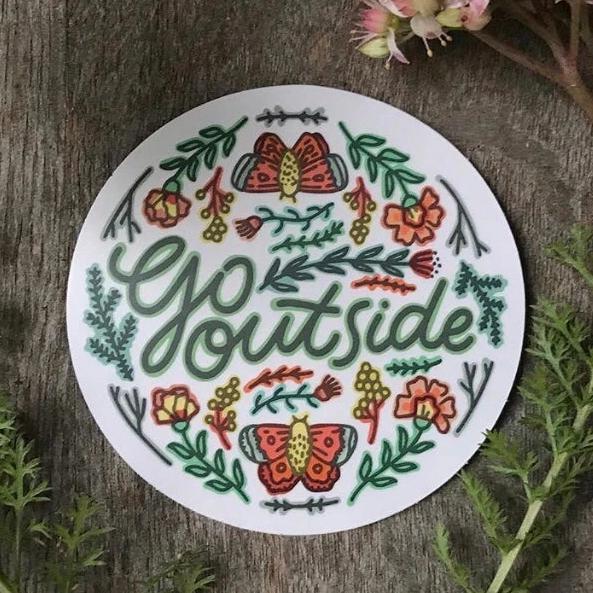 Go Outside Sticker – Long Winter Soap Co.
