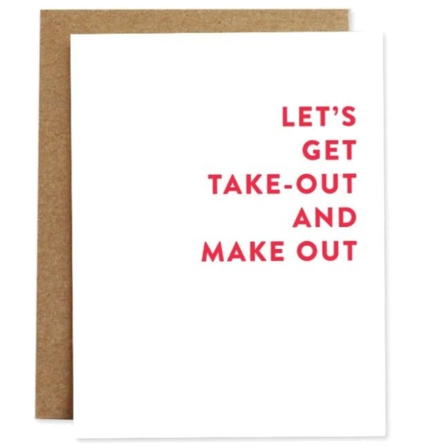 Take Out Make Out Card – Long Winter Soap Co.